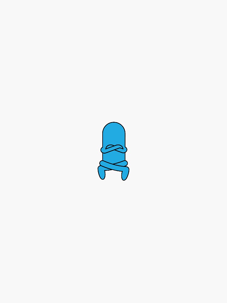 "Light Blue Character" Sticker by Sticker-Lab | Redbubble