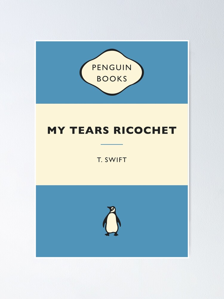 "my tears ricochet blue book cover" Poster for Sale by dontwannadance ...