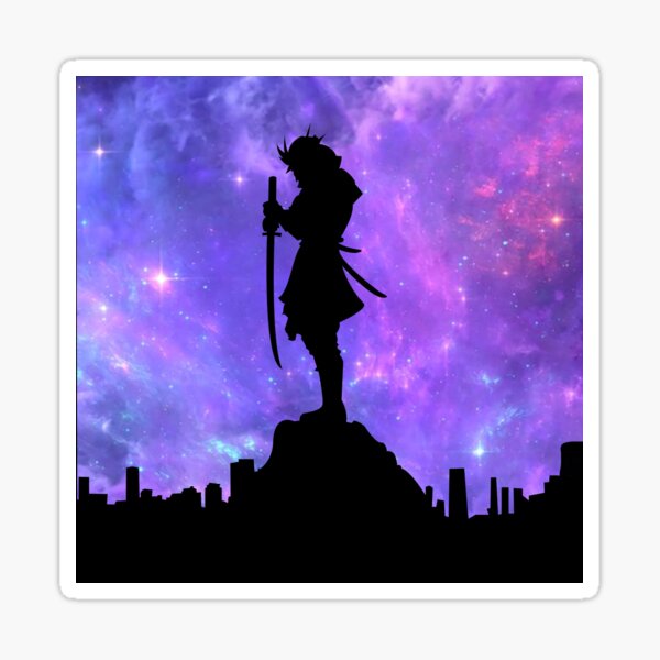"Samurai Space themed" Sticker for Sale by Akash-Pai | Redbubble