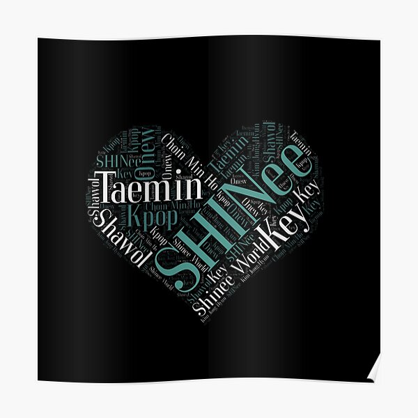 "Shinee Words Puzzle" Poster by Kdramaspot | Redbubble
