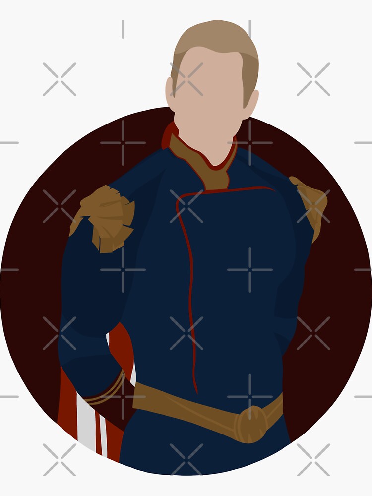 "Homelander Circle Vector- The Boys" Sticker by gunpowdersdust | Redbubble