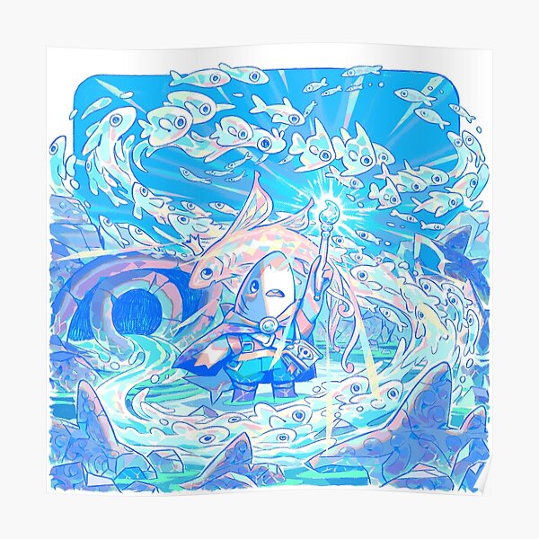 "Wizard Shark" Poster for Sale by Requinoesis | Redbubble
