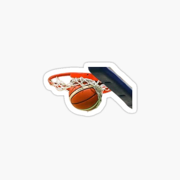 "Basketball In a Hoop" Sticker by LucasJM34 | Redbubble