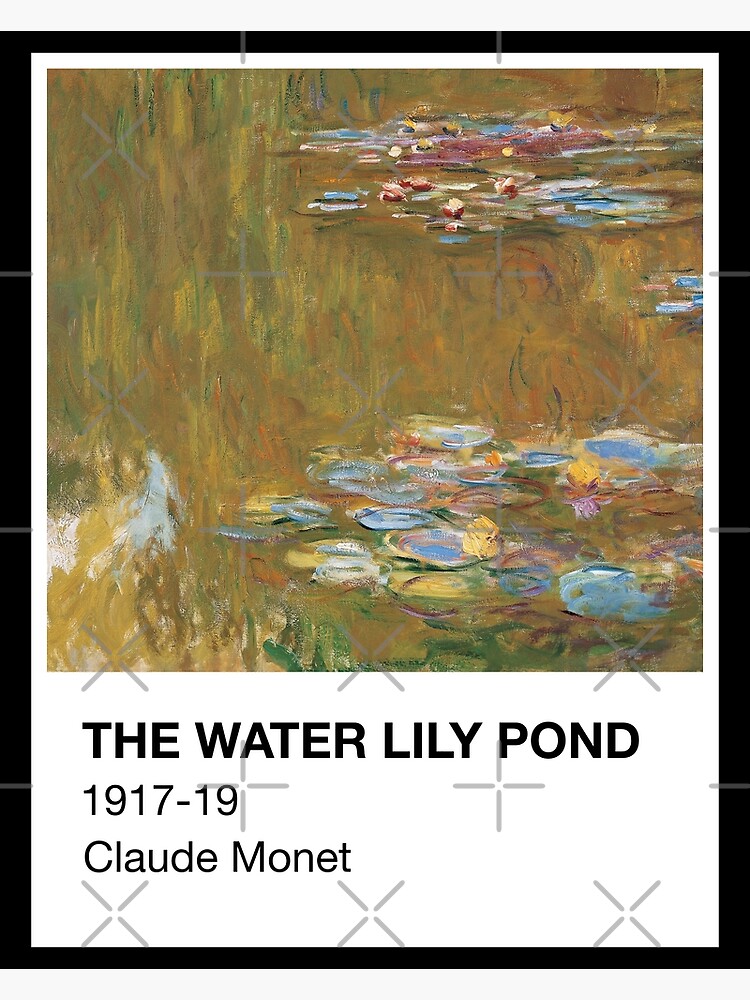 "The Water Lily Pond Claude Monet Pantone Card" Poster by neopop ...