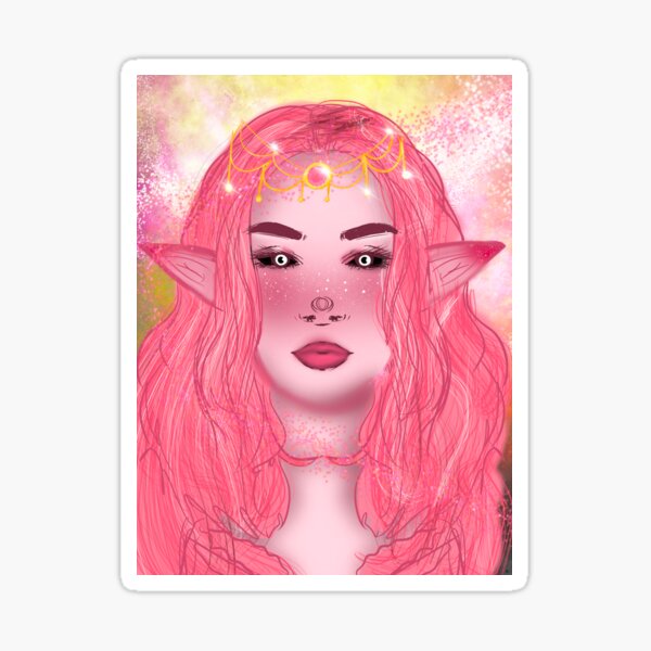 "GenderBent Techno Queen" Sticker for Sale by ButterScotchPop | Redbubble