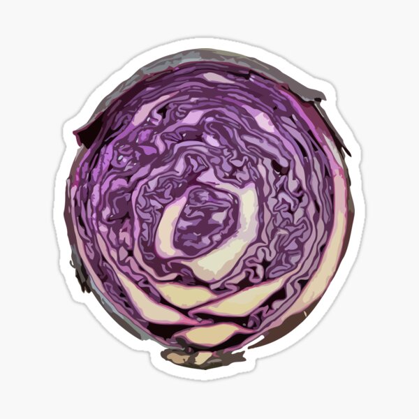 "Cabbage? Red cabbage!" Sticker by amonas | Redbubble