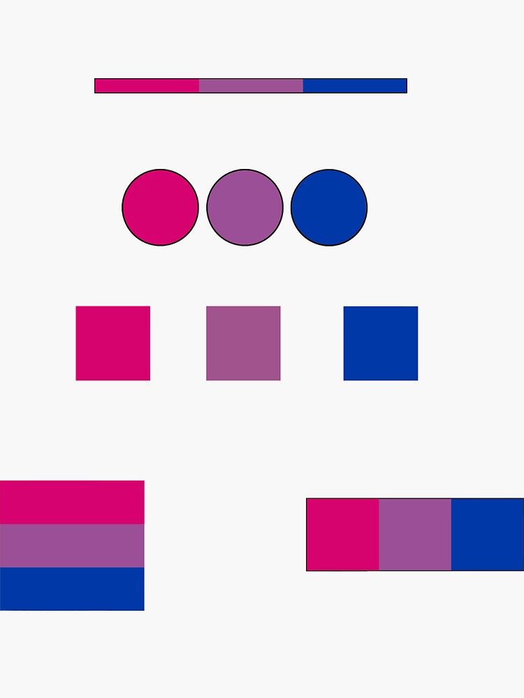 "Subtle bisexual flag colors" Sticker by Lgbt--stickers | Redbubble