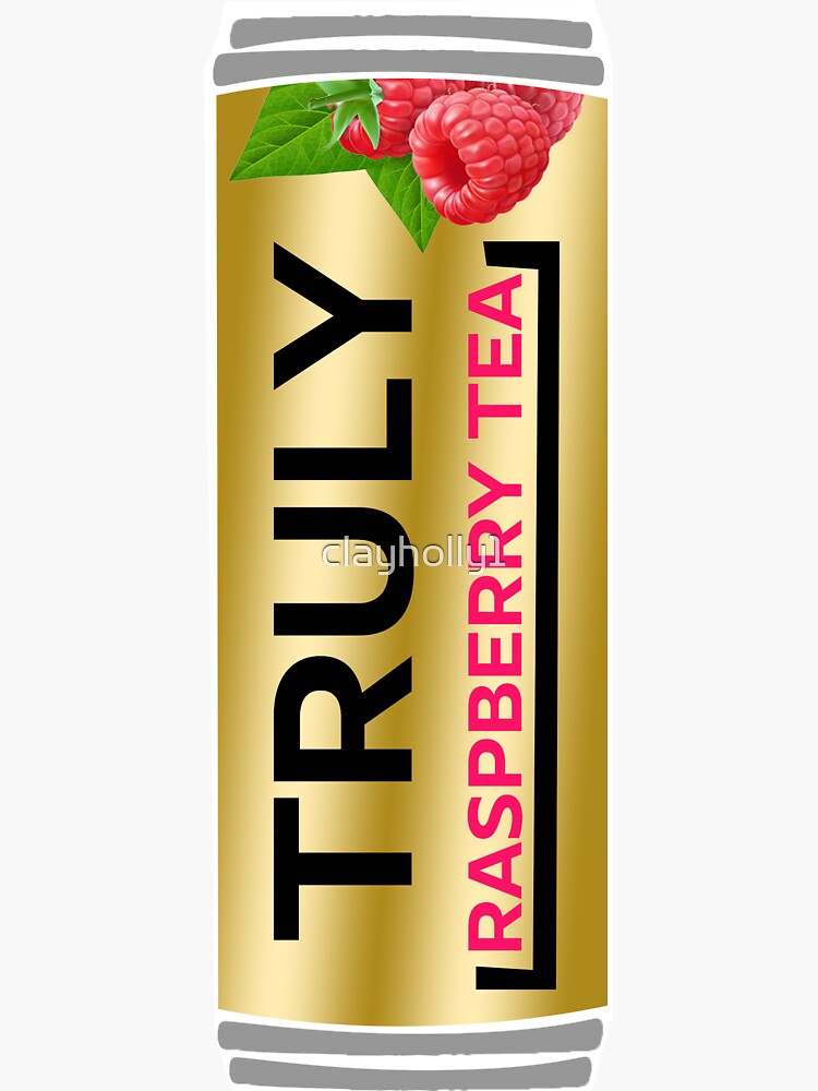 "Truly Raspberry Tea Hard Seltzer" Sticker by clayholly1 | Redbubble