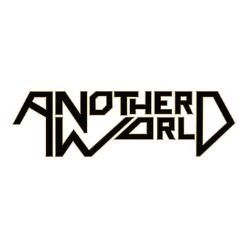 "Another world logo" Sticker by PixelRoux | Redbubble