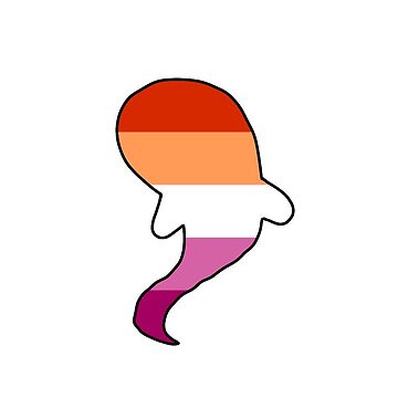 "lesbian pride flag ghost" Sticker for Sale by EmoGayWorm | Redbubble