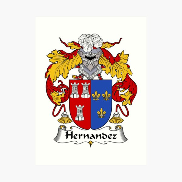 "Hernandez Coat of Arms/Family Crest" Art Print for Sale by ...