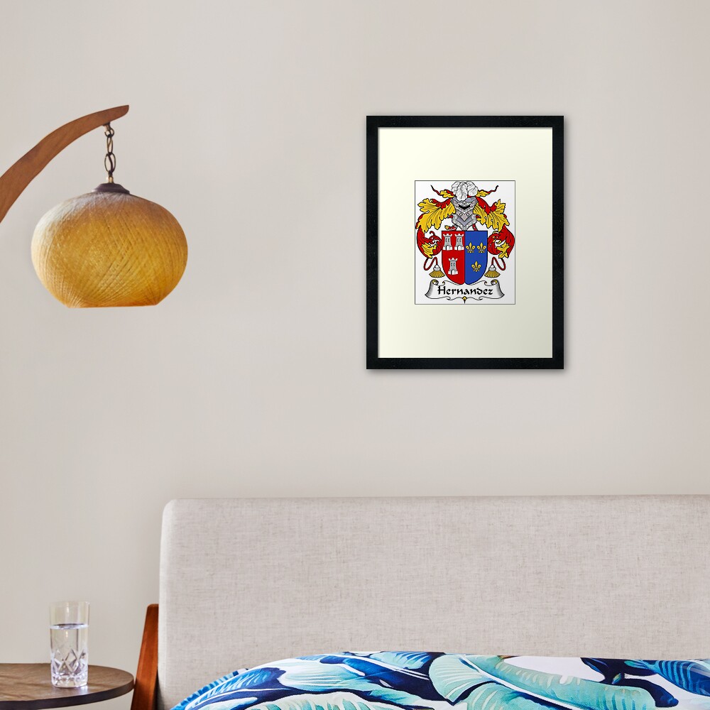 "Hernandez Coat of Arms/Family Crest" Framed Art Print by carpediem6655 ...