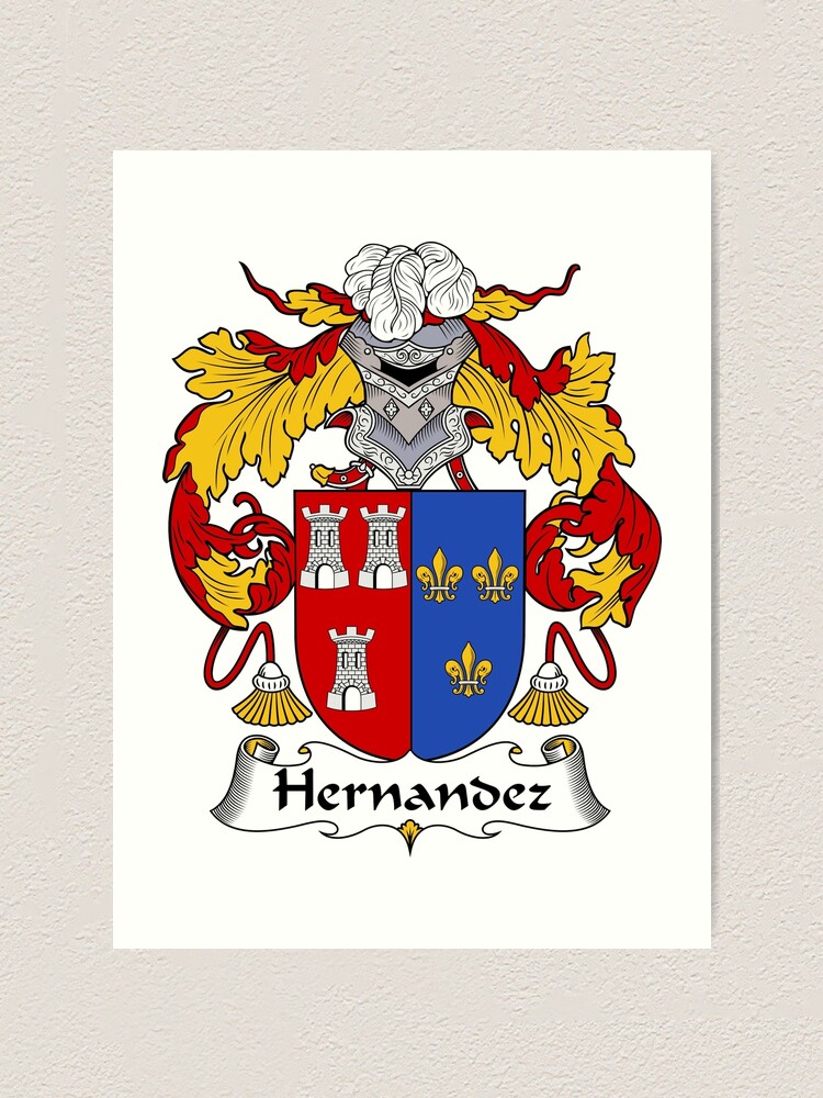 "Hernandez Coat of Arms/Family Crest" Art Print for Sale by ...