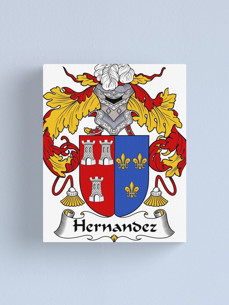 "Hernandez Coat of Arms/Family Crest" Canvas Print for Sale by ...