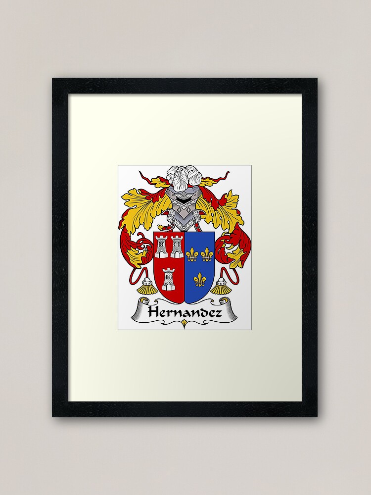 "Hernandez Coat of Arms/Family Crest" Framed Art Print by carpediem6655 ...