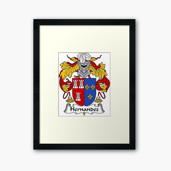 "Hernandez Coat of Arms/Family Crest" Framed Art Print by carpediem6655 ...
