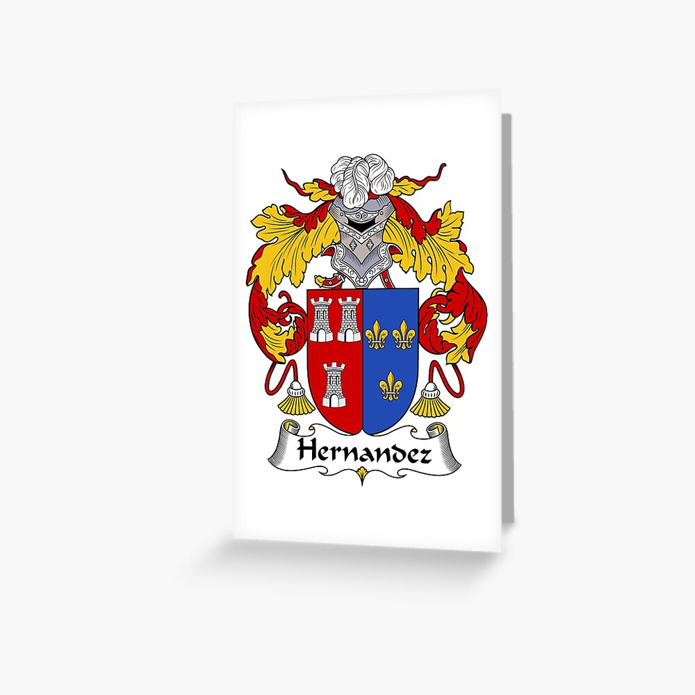 "Hernandez Coat of Arms/Family Crest" Greeting Card for Sale by ...