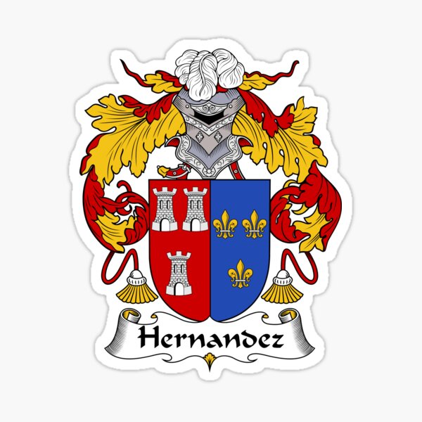 "Hernandez Coat of Arms/Family Crest" Sticker for Sale by carpediem6655 ...