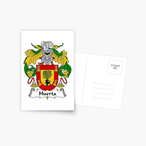 "Huerta Coat of Arms/ Huerta Family Crest" Postcard for Sale by ...