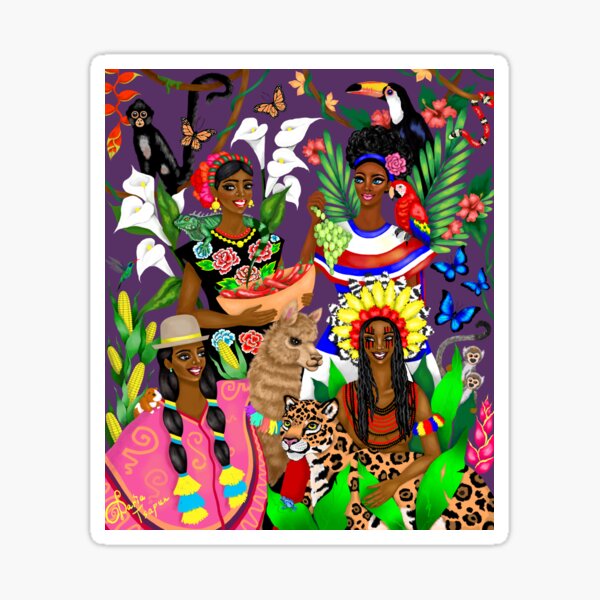 "Latin America" Sticker for Sale by TsapunDariaArt | Redbubble