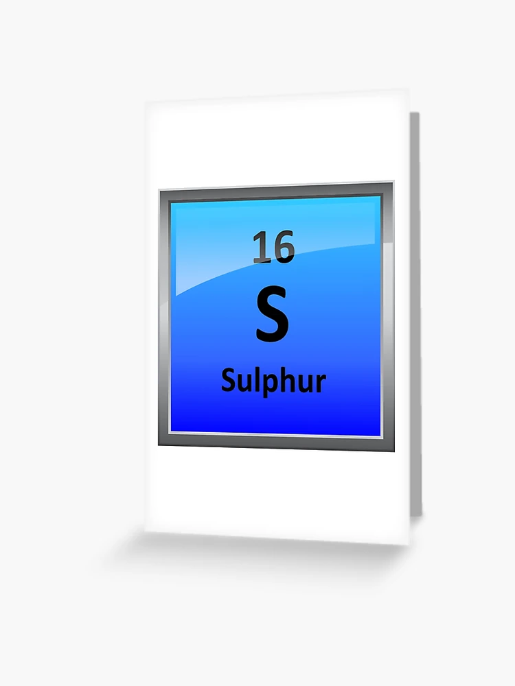 Sulphur Element Symbol