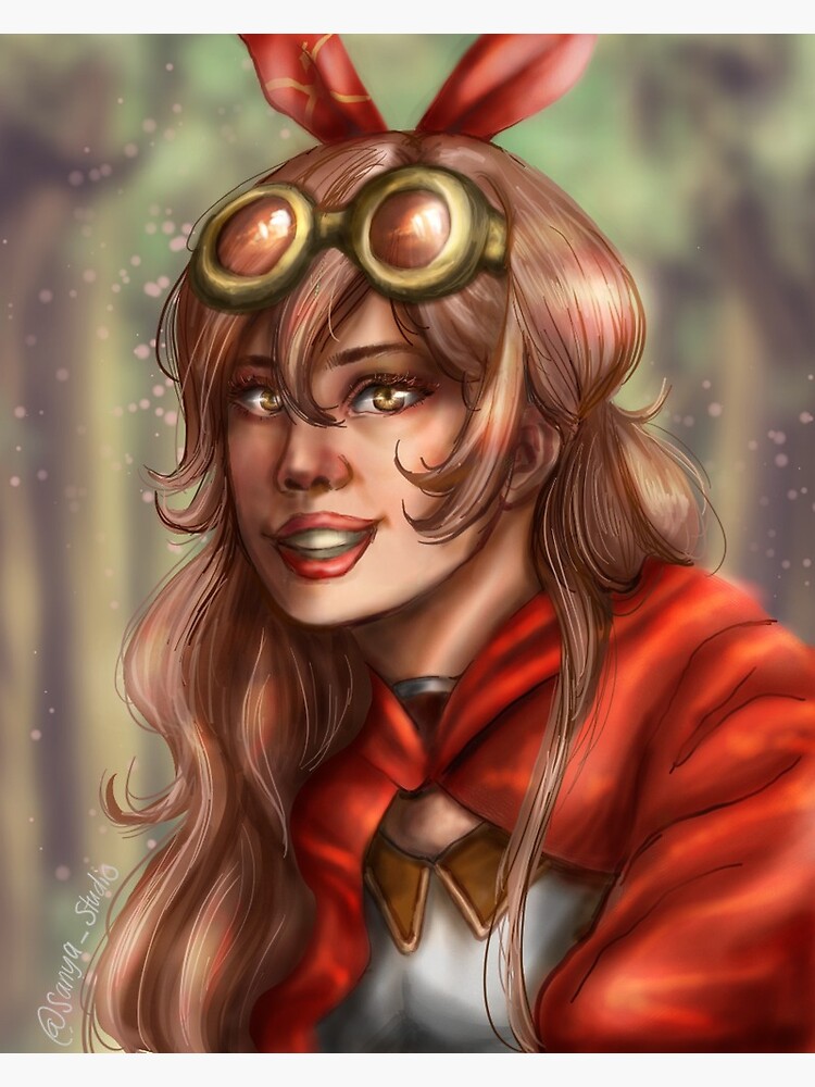 "Amber Genshin Impact Realistic Portrait Digital Art Print ...