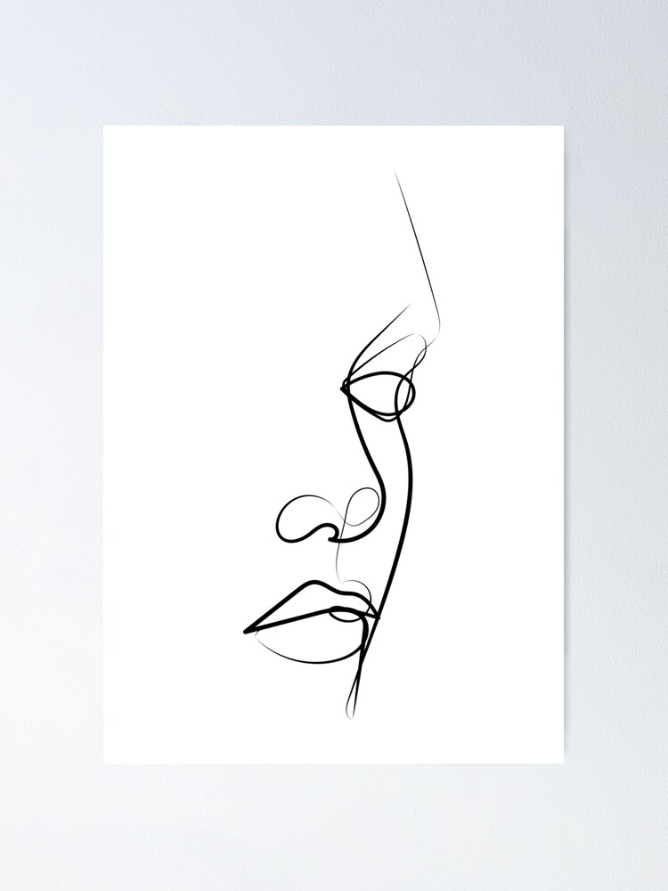 "Side Look One Line Art | One Line Artist | Minimal Art | One Line Art ...