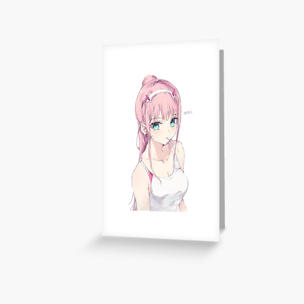 " ZERO TWO - DARLING IN THE FRANXX" Greeting Card for Sale by ...