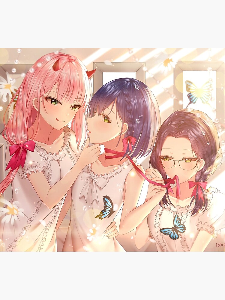 " ZERO TWO X ICHIGO X IKUNO - DARLING IN THE FRANXX" Art Print by ...