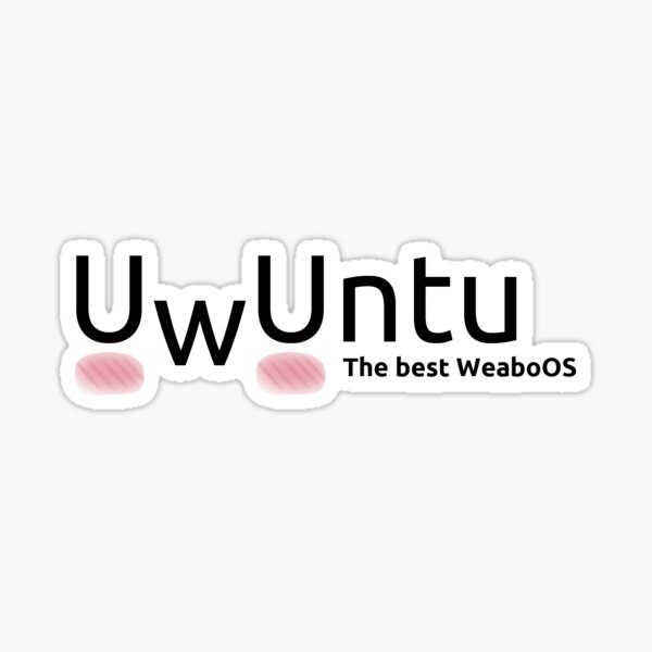 "UwUntu Logo" Sticker for Sale by Duxi4 | Redbubble