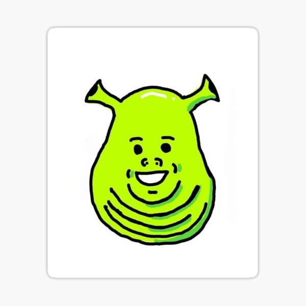 "Shrek Pear " Sticker for Sale by KatCoxon98 | Redbubble