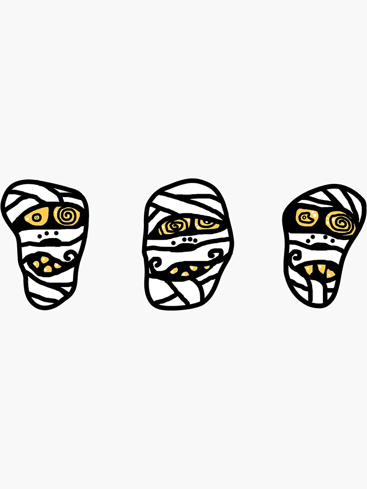 "Mummies" Sticker for Sale by Rumpelstilskin | Redbubble