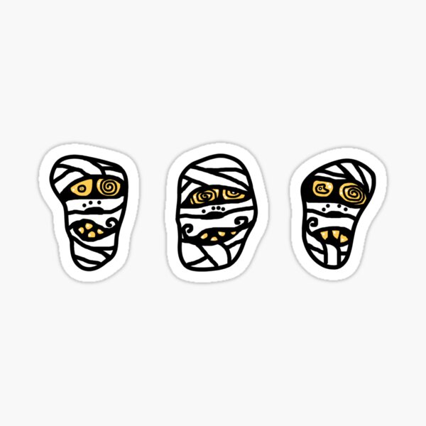 "Mummies" Sticker for Sale by Rumpelstilskin | Redbubble
