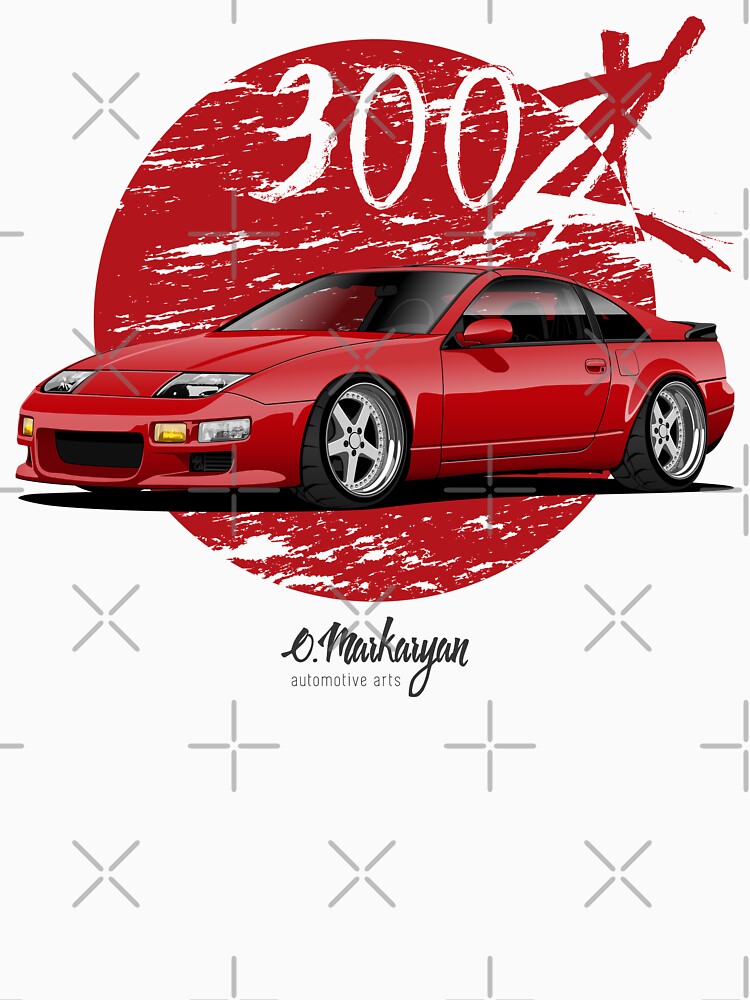 "300ZX (red)" T-shirt for Sale by OlegMarkaryan | Redbubble | cars t ...
