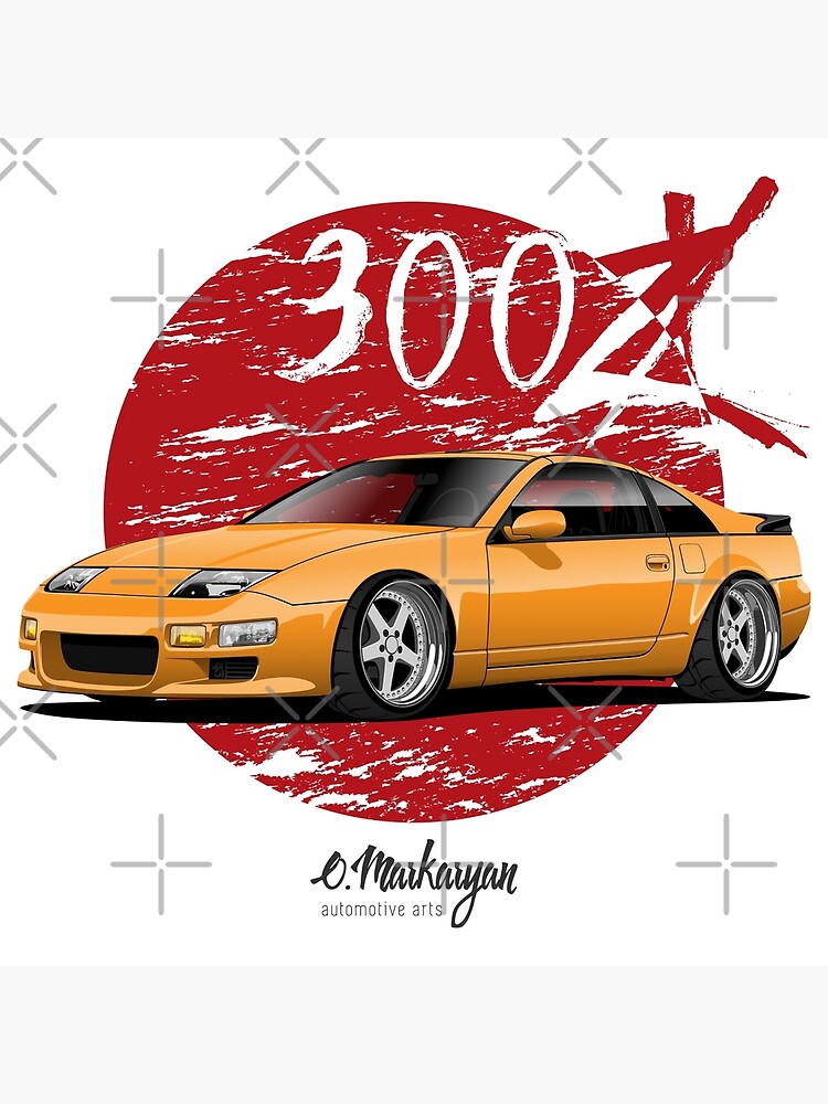 "300ZX (yellow)" Poster for Sale by OlegMarkaryan | Redbubble