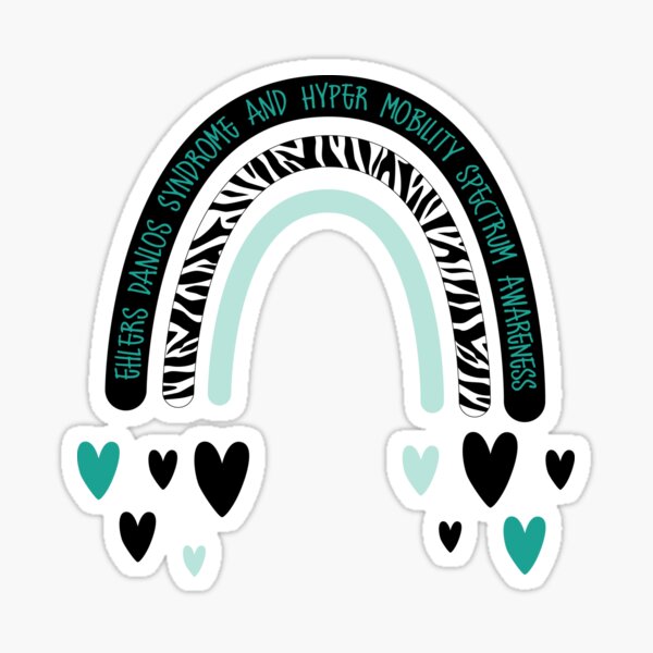 "Ehlers Danlos Syndrome & Hyper Mobility Spectrum Awareness Rainbow ...
