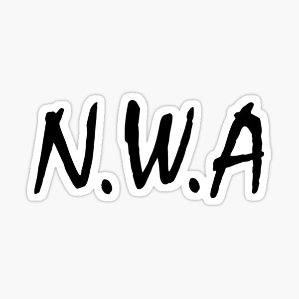 N W A Stickers | Redbubble