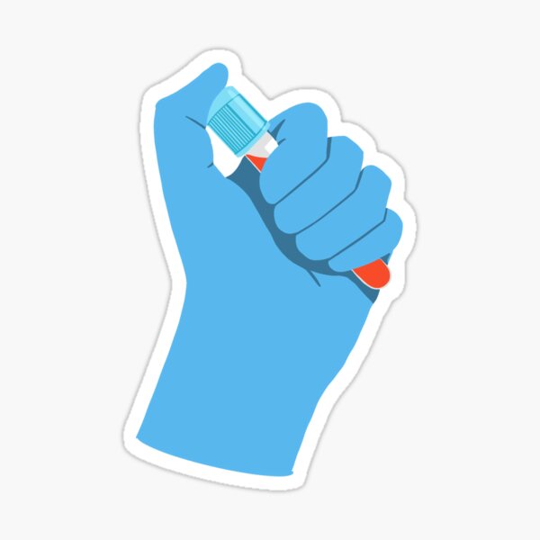 "Light Blue Tube" Sticker for Sale by niloneye | Redbubble