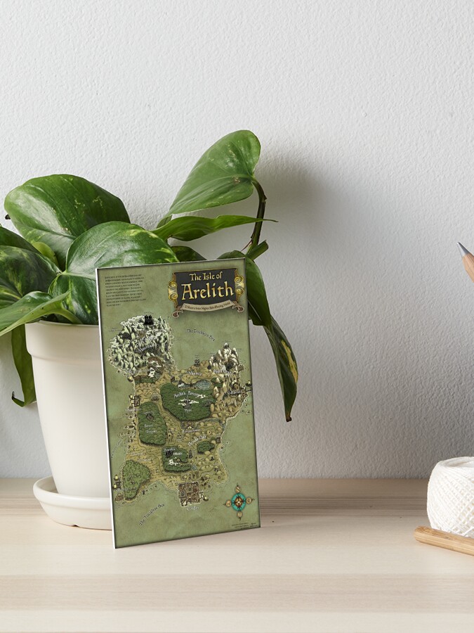 "Arelith Map" Art Board Print for Sale by Arelith | Redbubble