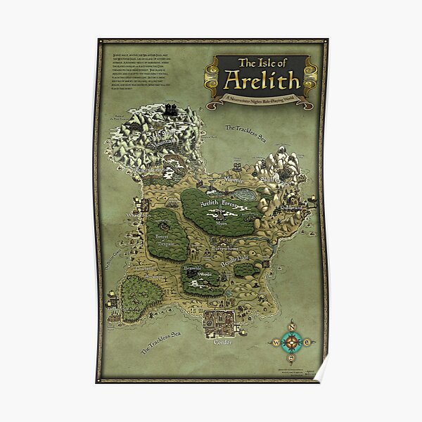 "Arelith Map" Poster by Arelith | Redbubble