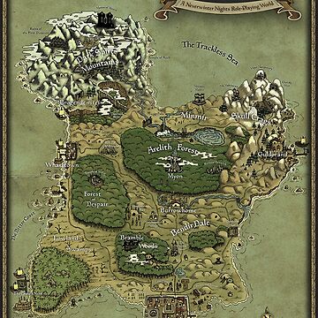 "Arelith Map" Art Board Print for Sale by Arelith | Redbubble
