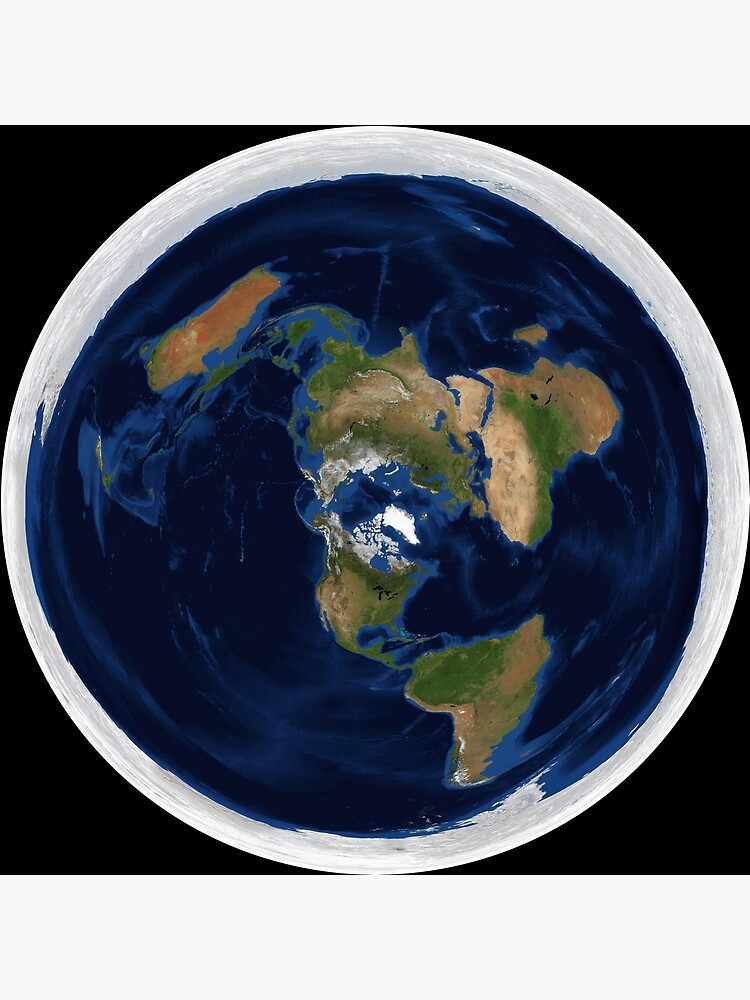 "United Nations Azimuthal Equidistant Flat Earth FE Map Series 01 ...