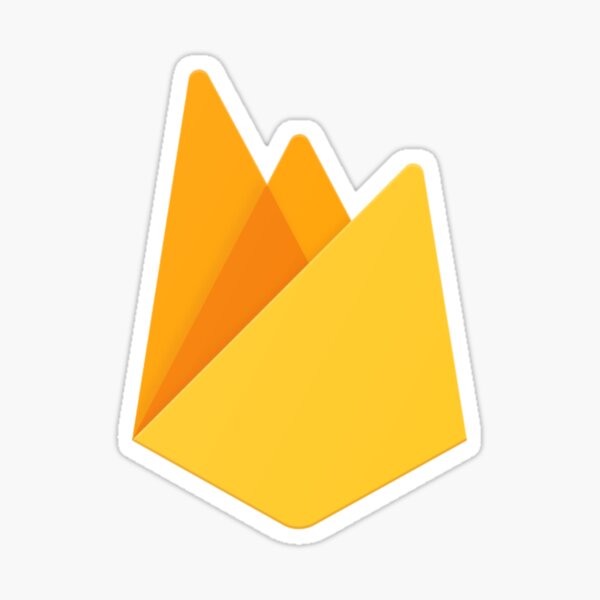"Firebase logo" Sticker for Sale by pincelycolores | Redbubble