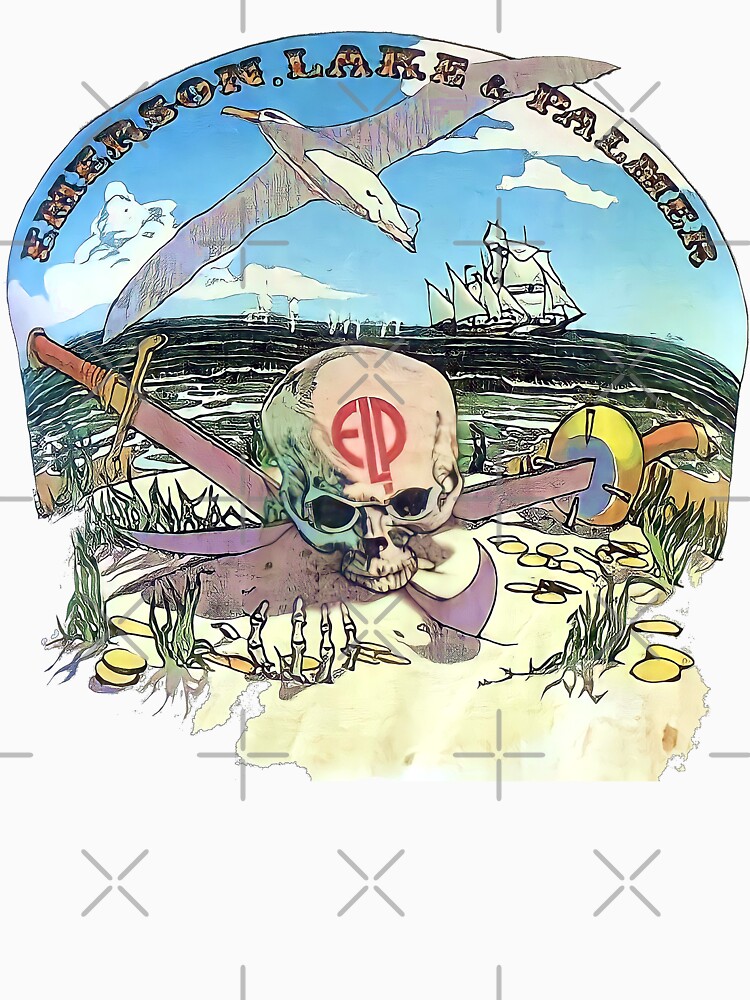 "ELP Pirates '77 Tour Shirt Recreation Print" T-shirt for Sale by ...