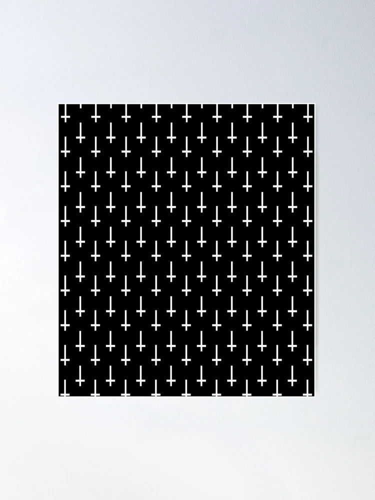 Upside Down Cross Pattern Sack With An Inverted Cross, Haloween Line