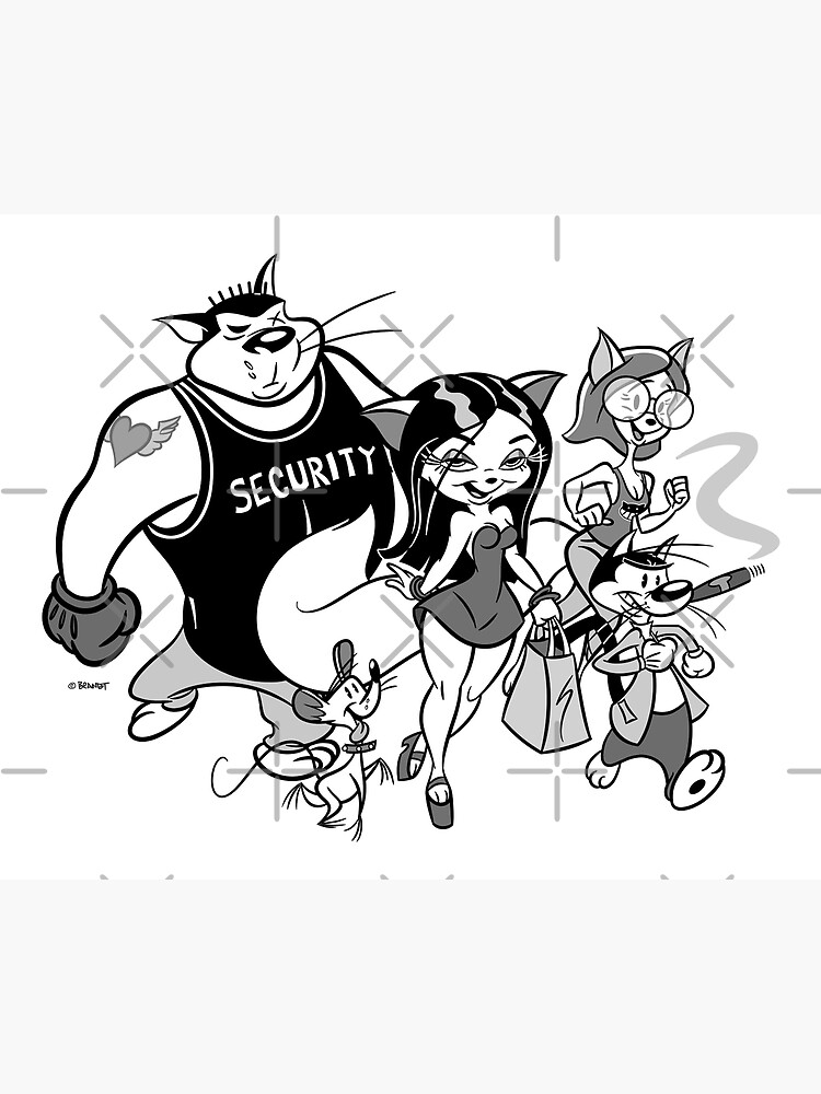 "Entourage Retro 30s Cartoon Rubber Hose Style" Poster by ...