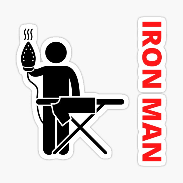 "FUNNY IRON MAN" Sticker for Sale by MECSSMART2021 | Redbubble