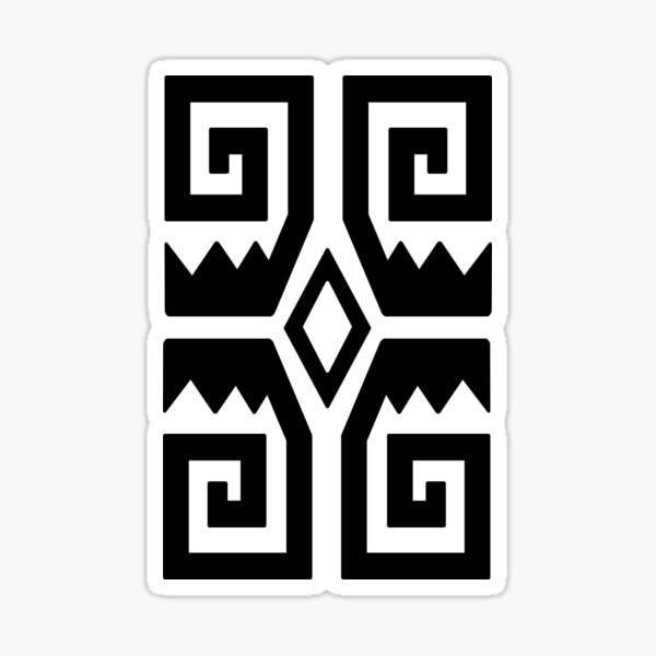 "Aztec Tribal Pattern" Sticker for Sale by boneytoes | Redbubble