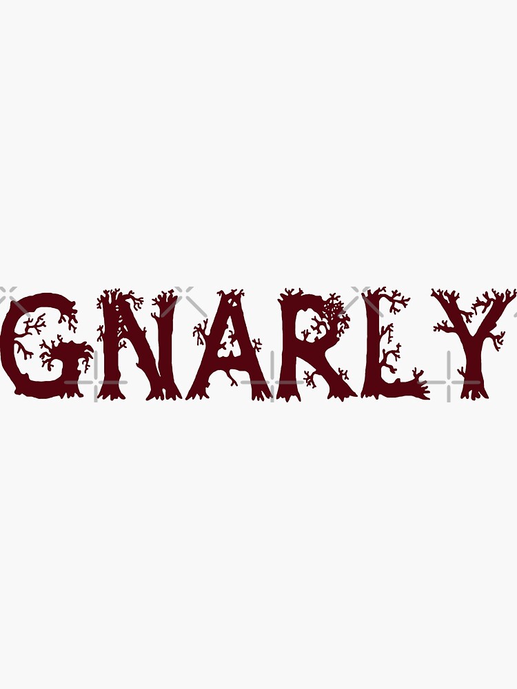 "Gnarly!" Sticker by LordNeckbeard | Redbubble