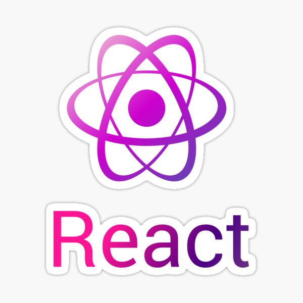"React Js developer colourful design" Sticker for Sale by Designerdilip ...